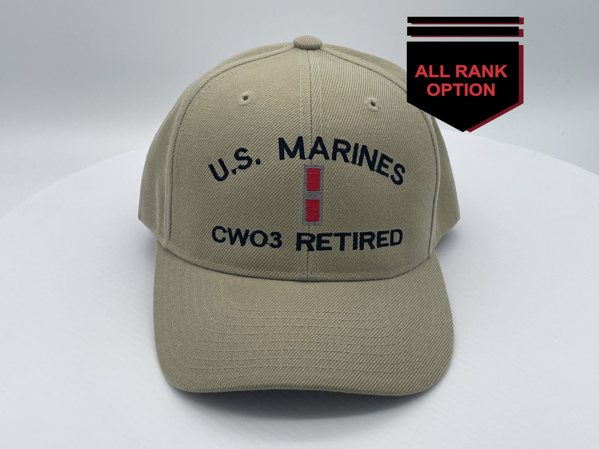 All US Rank Marine Retired Hat