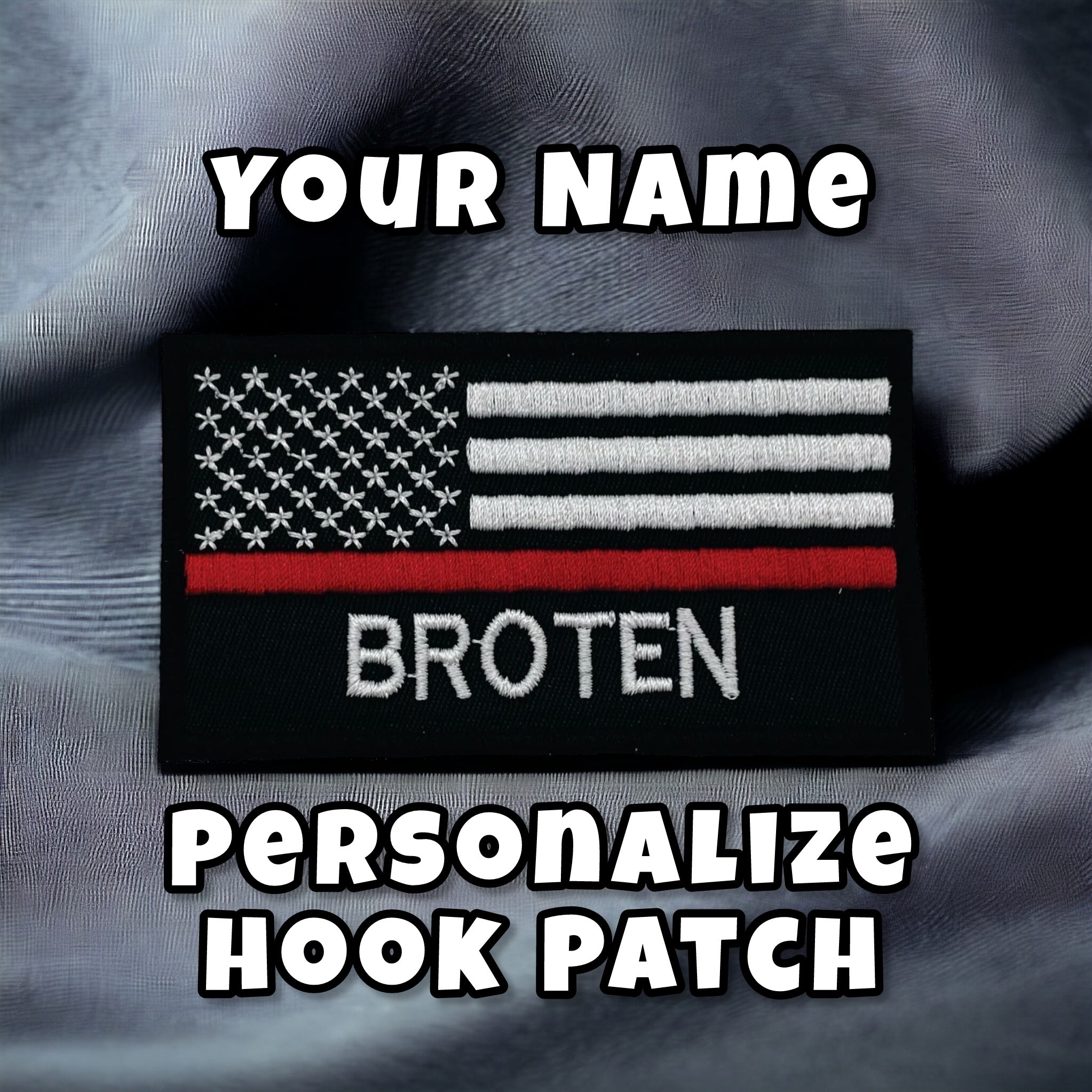 Personalize Thin Red Line Patch