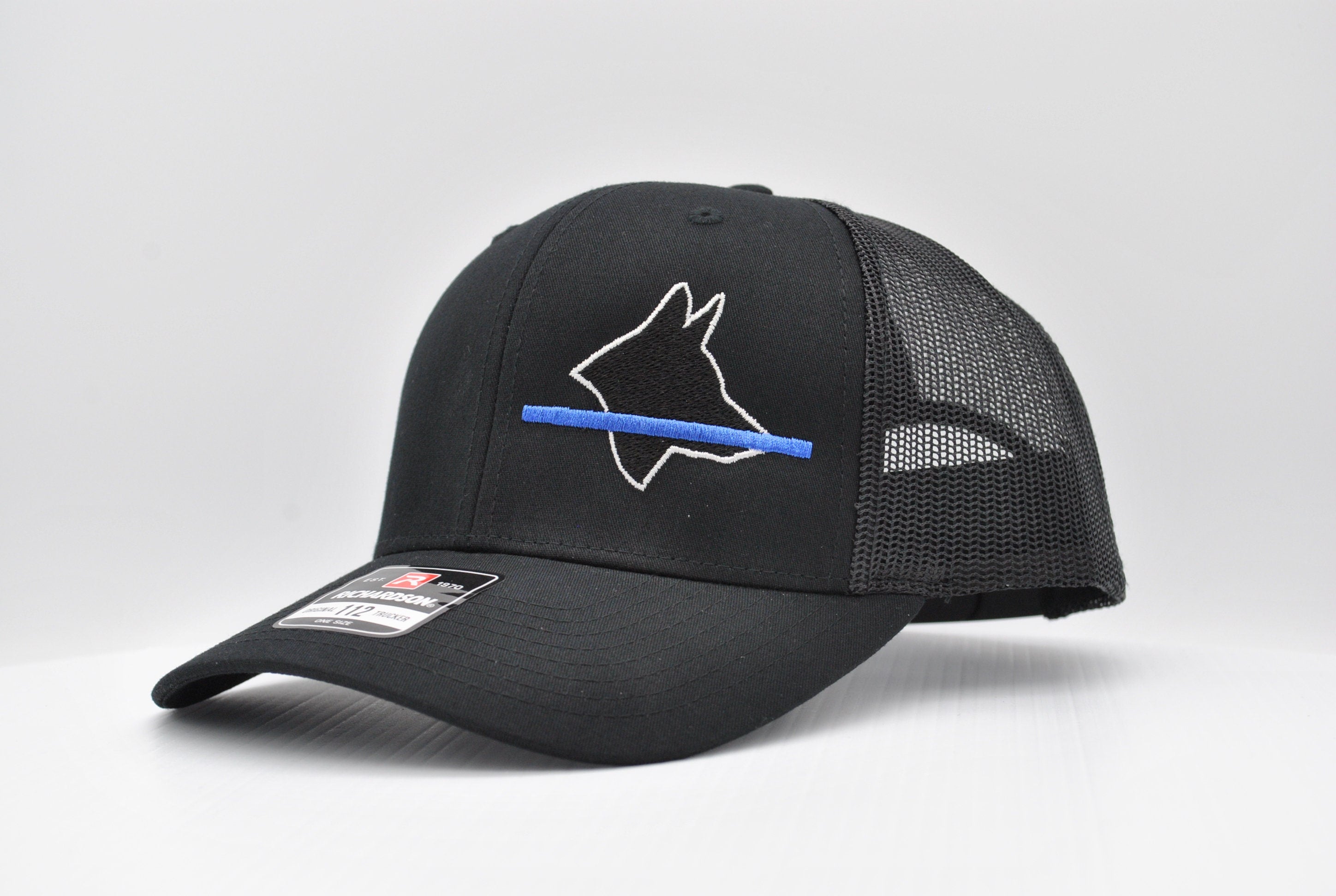 K9 Head Thin Blue Line Hats