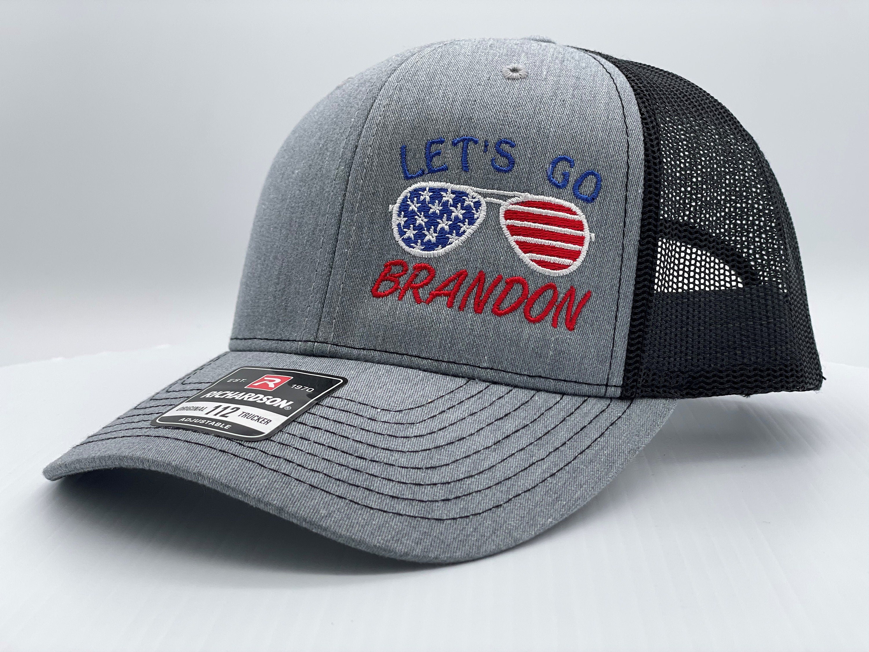LET'S GO BRANDON Glasses Embroidered Hat